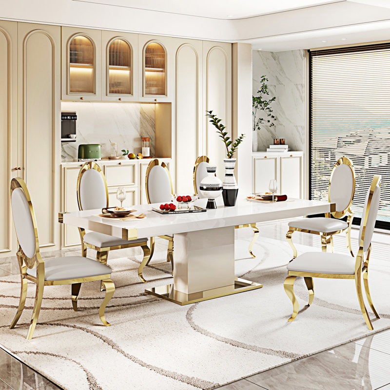 Gold kitchen table store